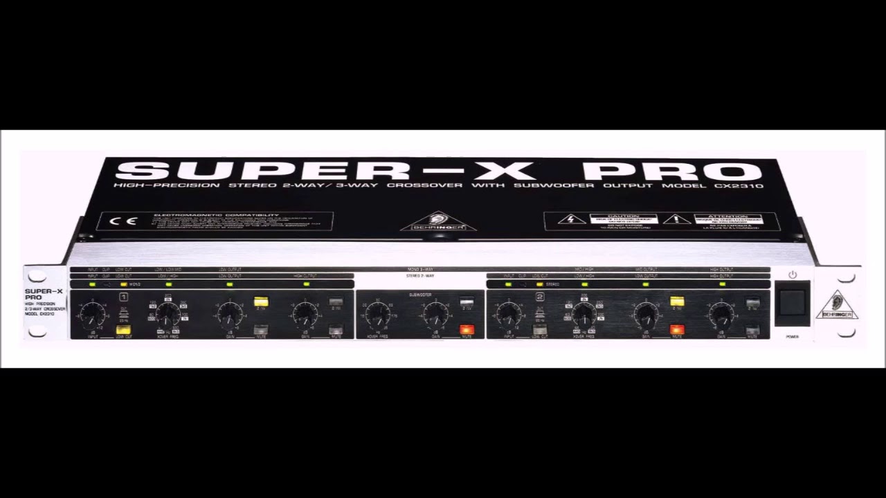 CROSSOVER BEHRINGER CX2310 - YouTube