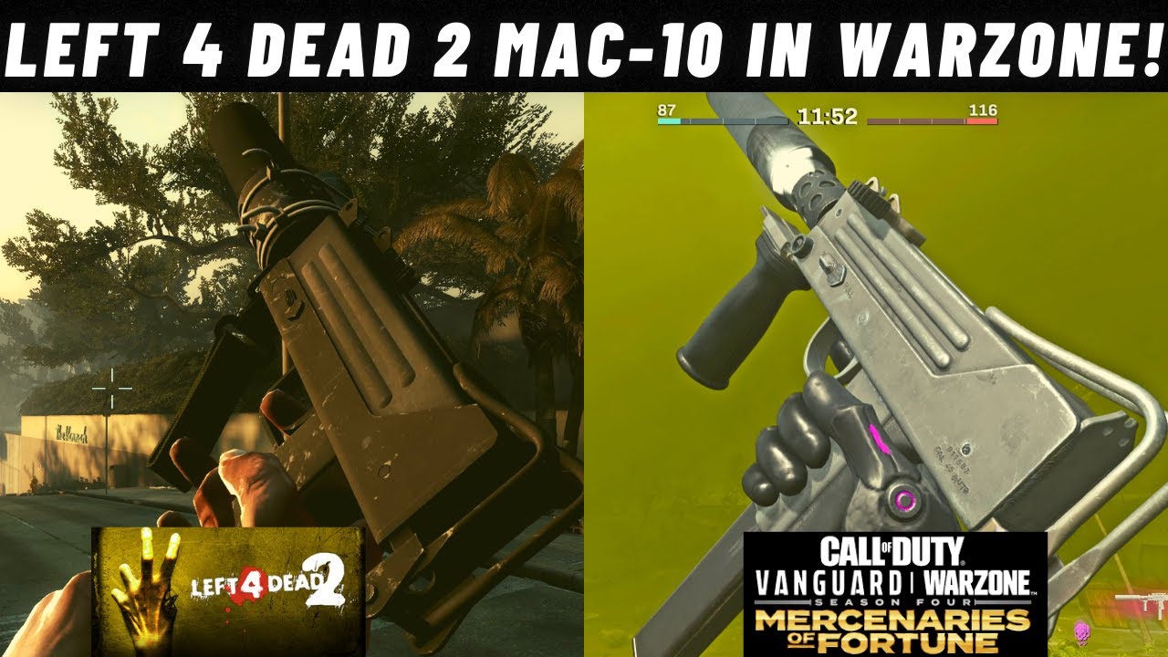 Recreating the Left 4 Dead 2 MAC-10 on Rebirth Island Warzone - YouTube