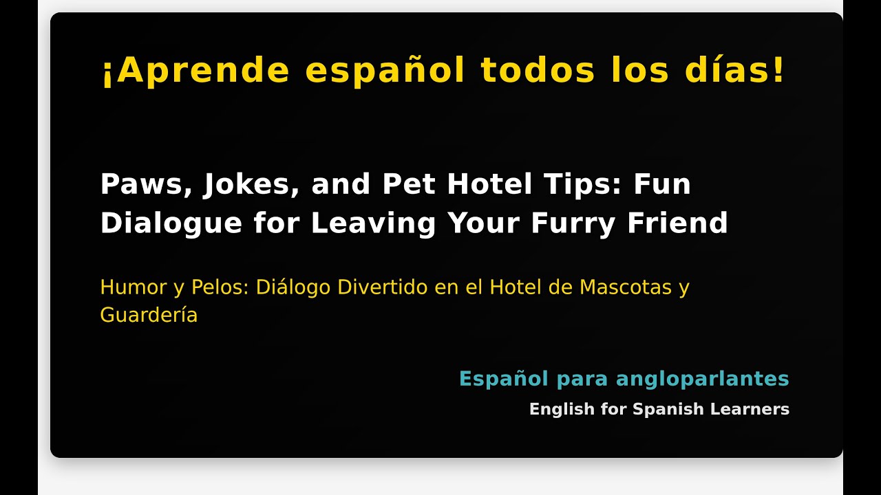 Paws, Jokes, and Pet Hotel Tips: Fun Dialogue for Leaving Your Furry ...