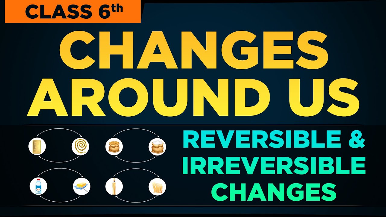 CHANGES AROUND US |Class 6 cbse science | 6th Reversible and ...