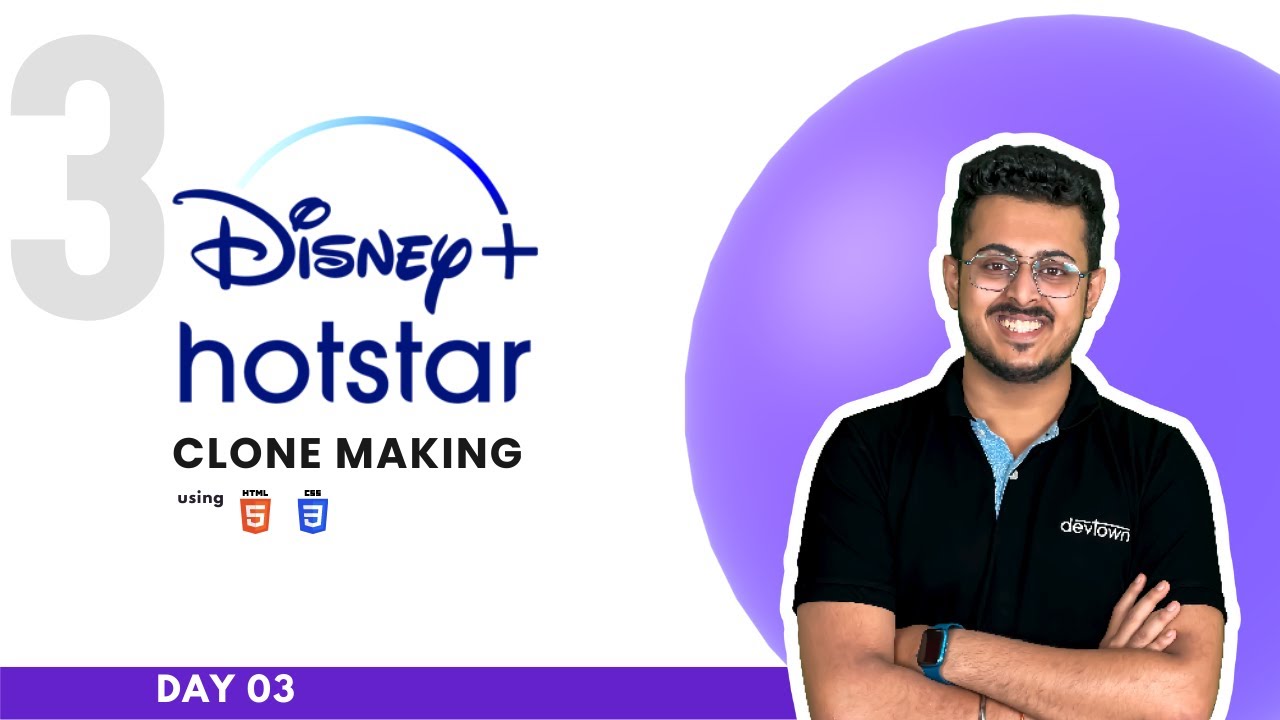 Hotstar Clone Using Html Css And Bootstrap Free Bootcamp Day 03 Youtube