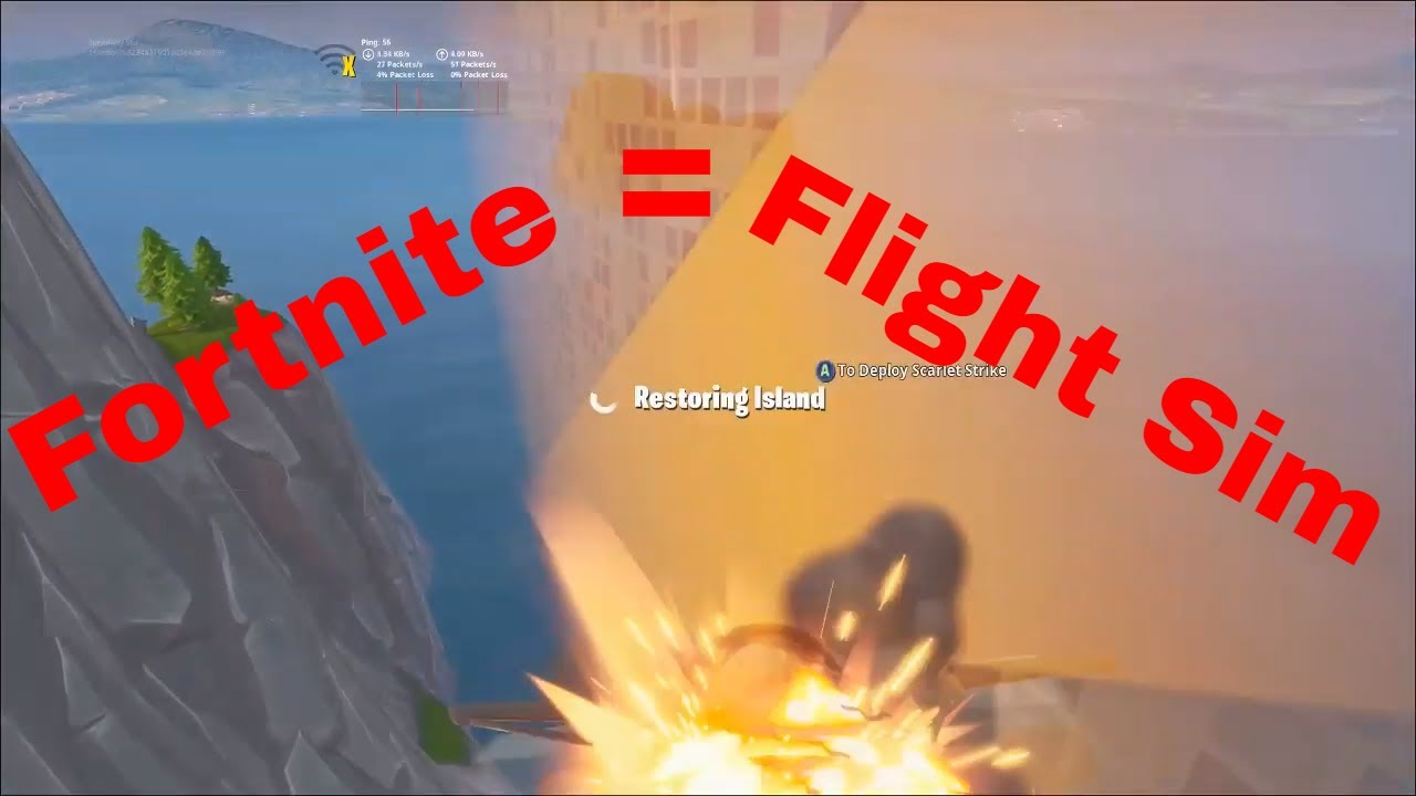Using Fortnite as a Flight Simulator... - YouTube