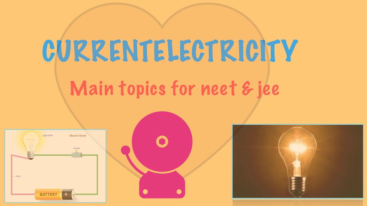 CURRENT ELECTRICITY IMPORTANT TOPICS FOR NEET&JEE - YouTube