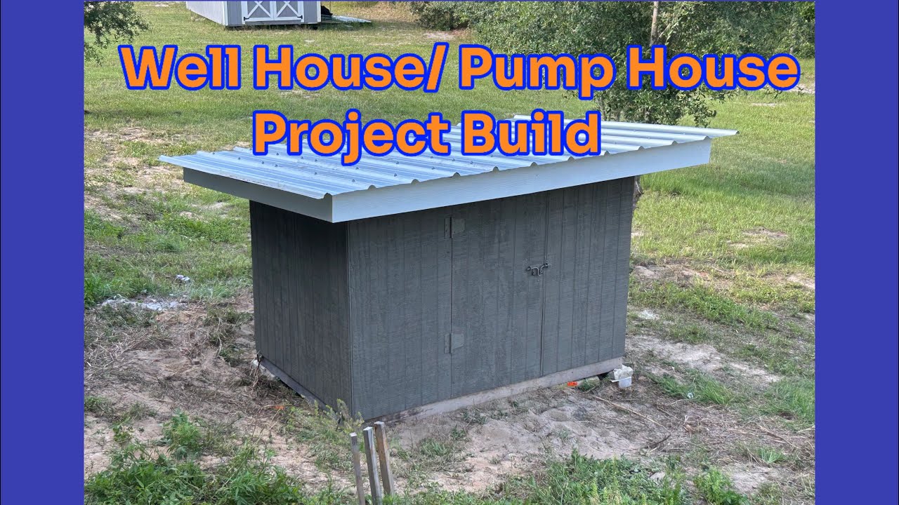 Well House/ Pump House Project Build - YouTube