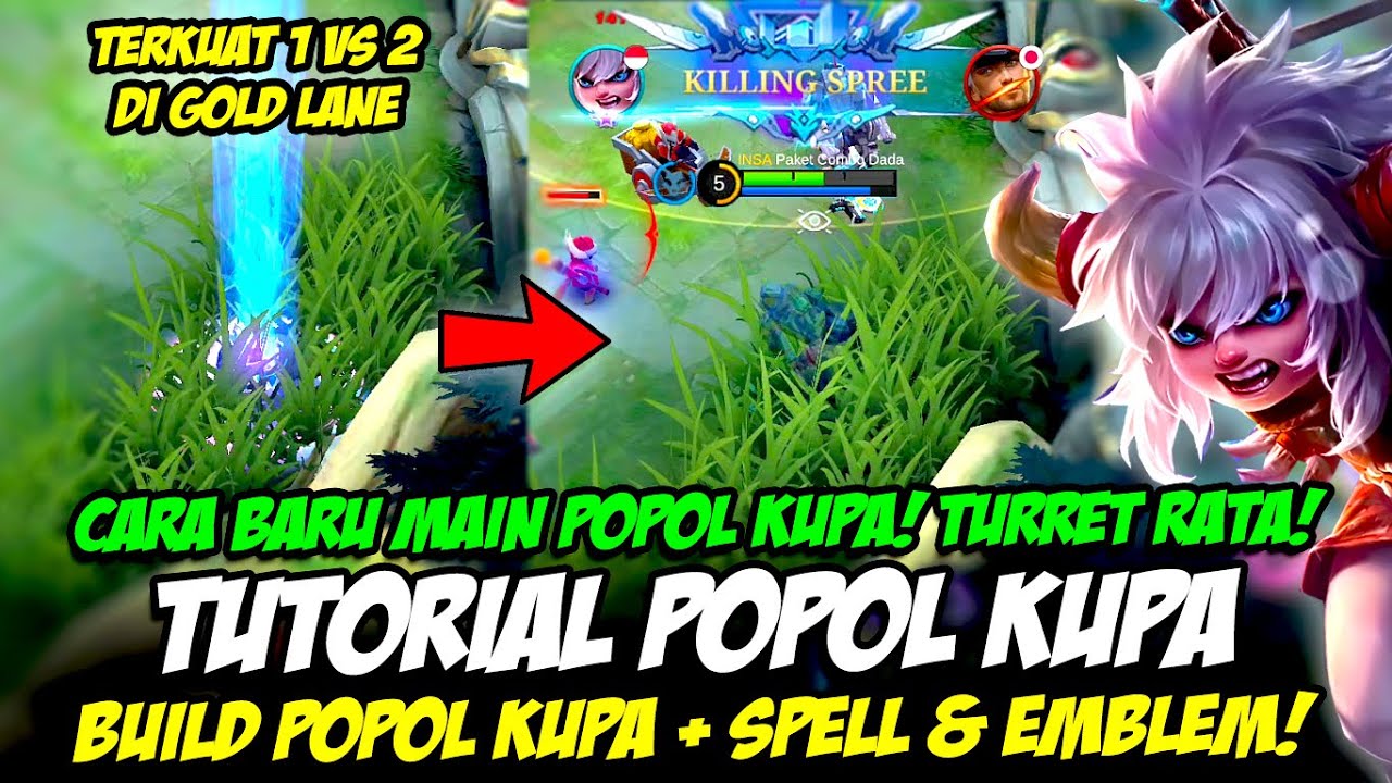 COBA INI SPELL POPOL KUPA + BUILD POPOL KUPA TERSAKIT CARA MAIN POPOL ...