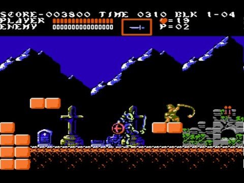Castlevania 3 Boss 1 Skeleton Knight - No Damage&SubWeapons - YouTube