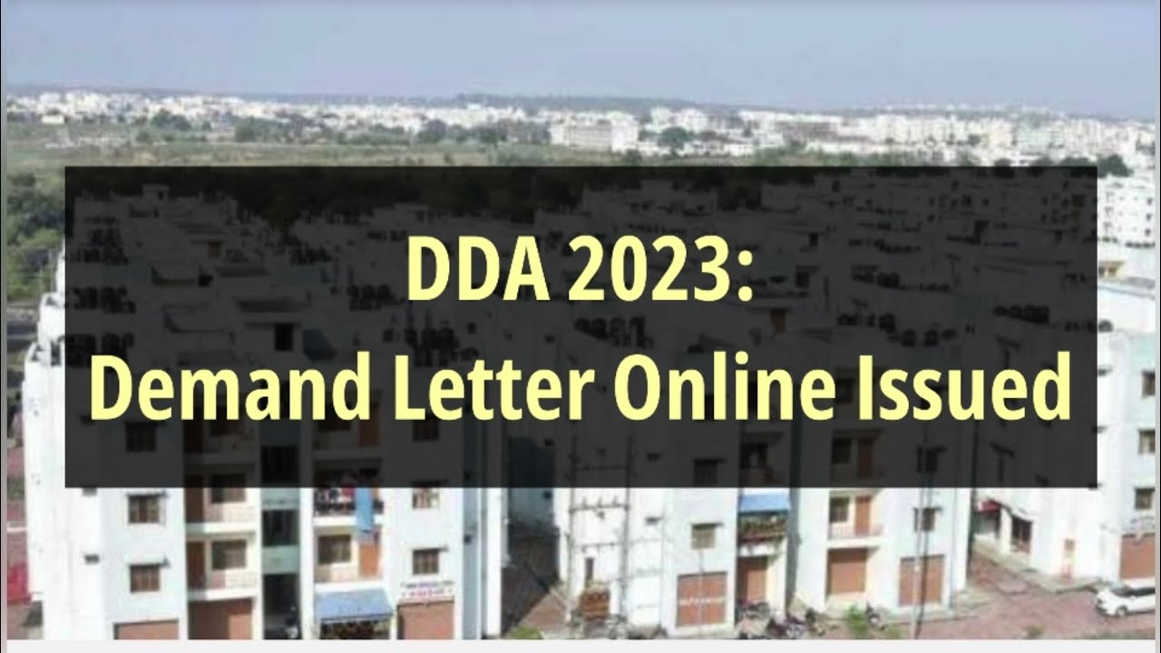DDA 2023: Demand Letter Online Issued - YouTube