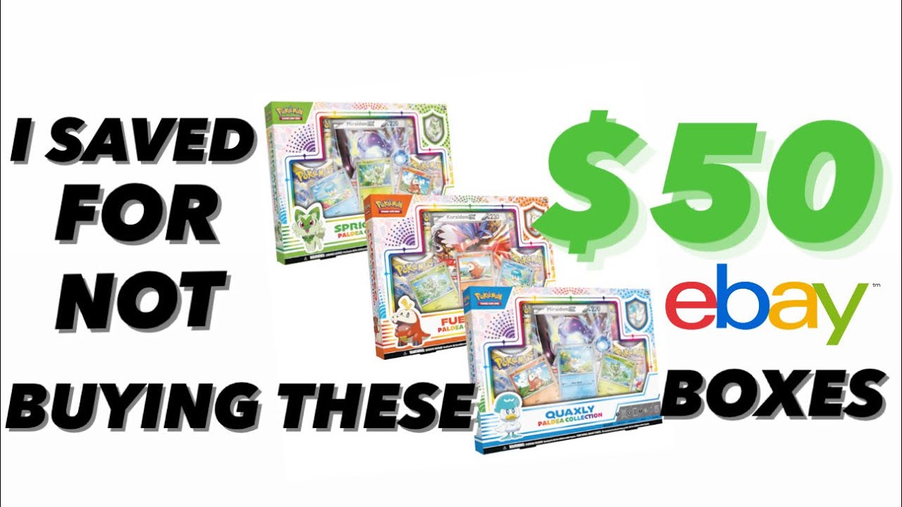 SAVING $50 ON THE NEW PALDEA COLLECTION BOXES.!!! - YouTube