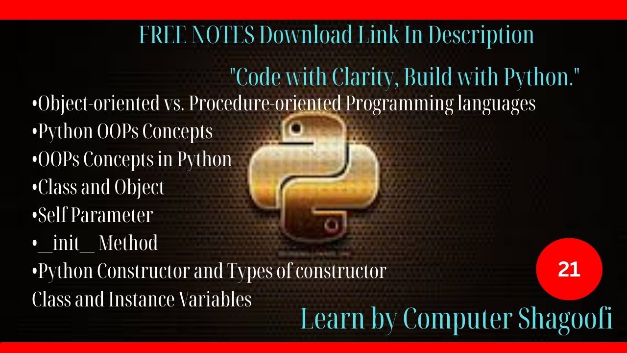 OOP's in Python Part-21| object| class | Inheritance| polymorphism ...