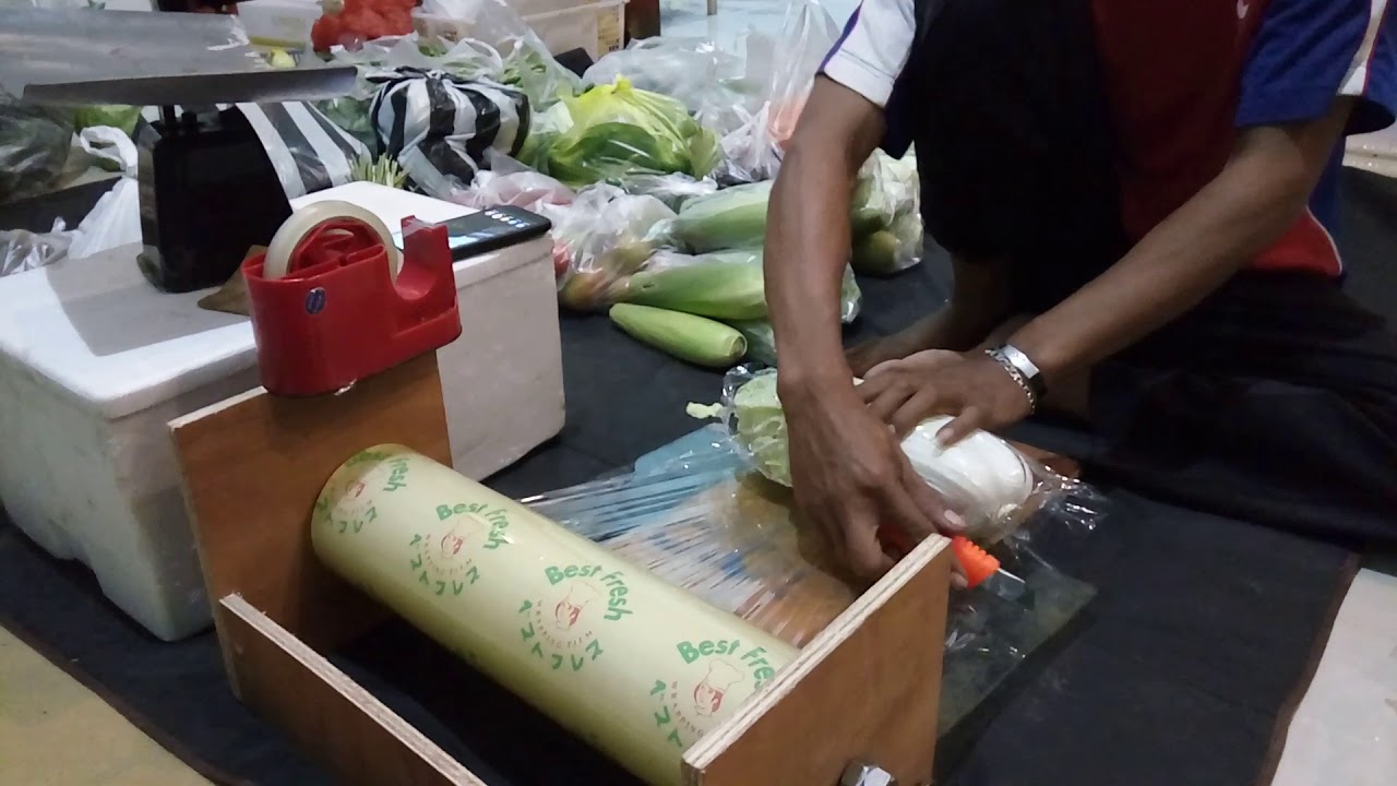 PACKING (WRAP) SAYUR SAWI PUTIH MUDAH DAN SIMPLE - YouTube