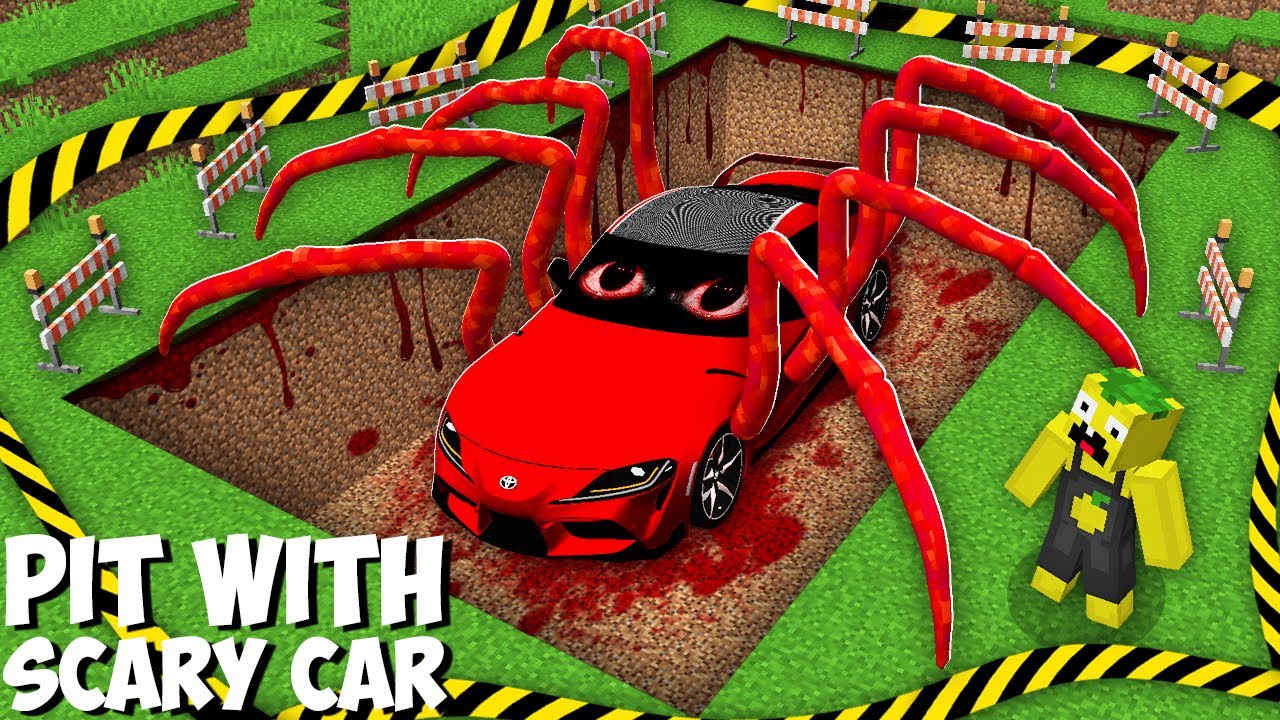 I found SCARY BURIED MONSTER TOYOTA SUPRA in Minecraft ! DEADLY SECRET ...