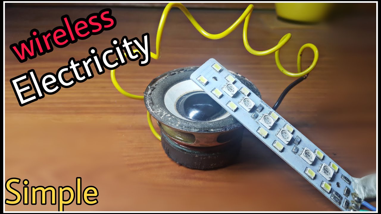 wireless Electricity generator using speaker magnet - YouTube