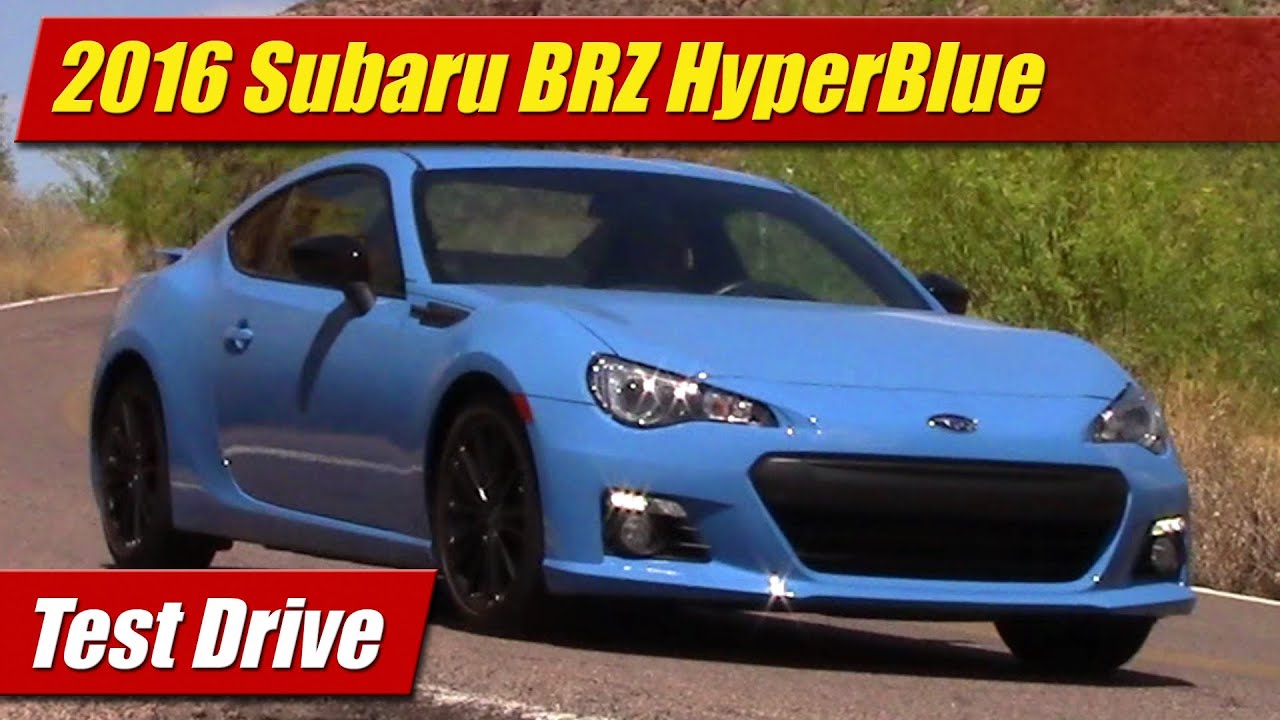 2016 Subaru BRZ Series.HyperBlue: Test Drive - YouTube