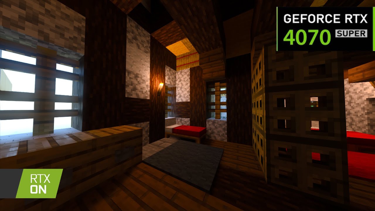 Minecraft Benchmark | RTX On | RTX 4070 Super & Ryzen 7 5800x | 4K ...