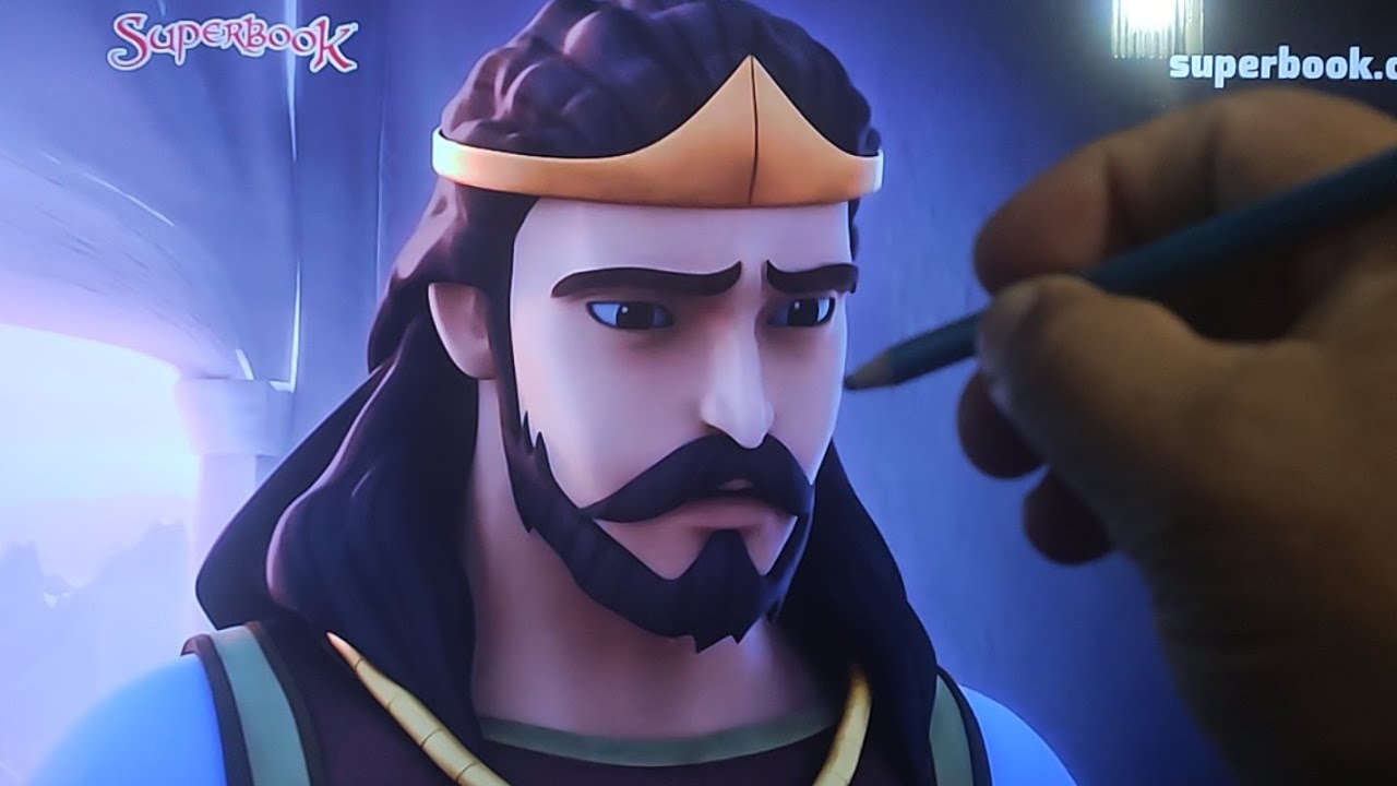 How to draw King Saul from Super Book - David and Saul - Season 3 - YouTube