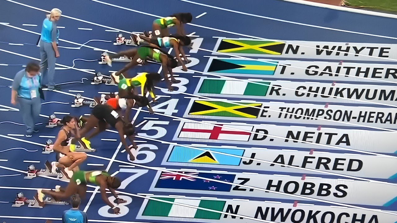 The Women's 100m | Elaine Thompson-Herah Defeats Julien Alfred And ...