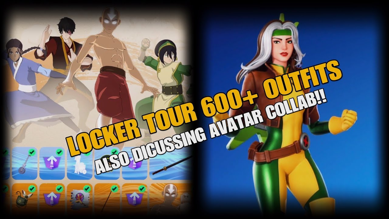 600+ Skins Locker Tour/Avatar Collab ( My Honest Thoughts?!) - YouTube
