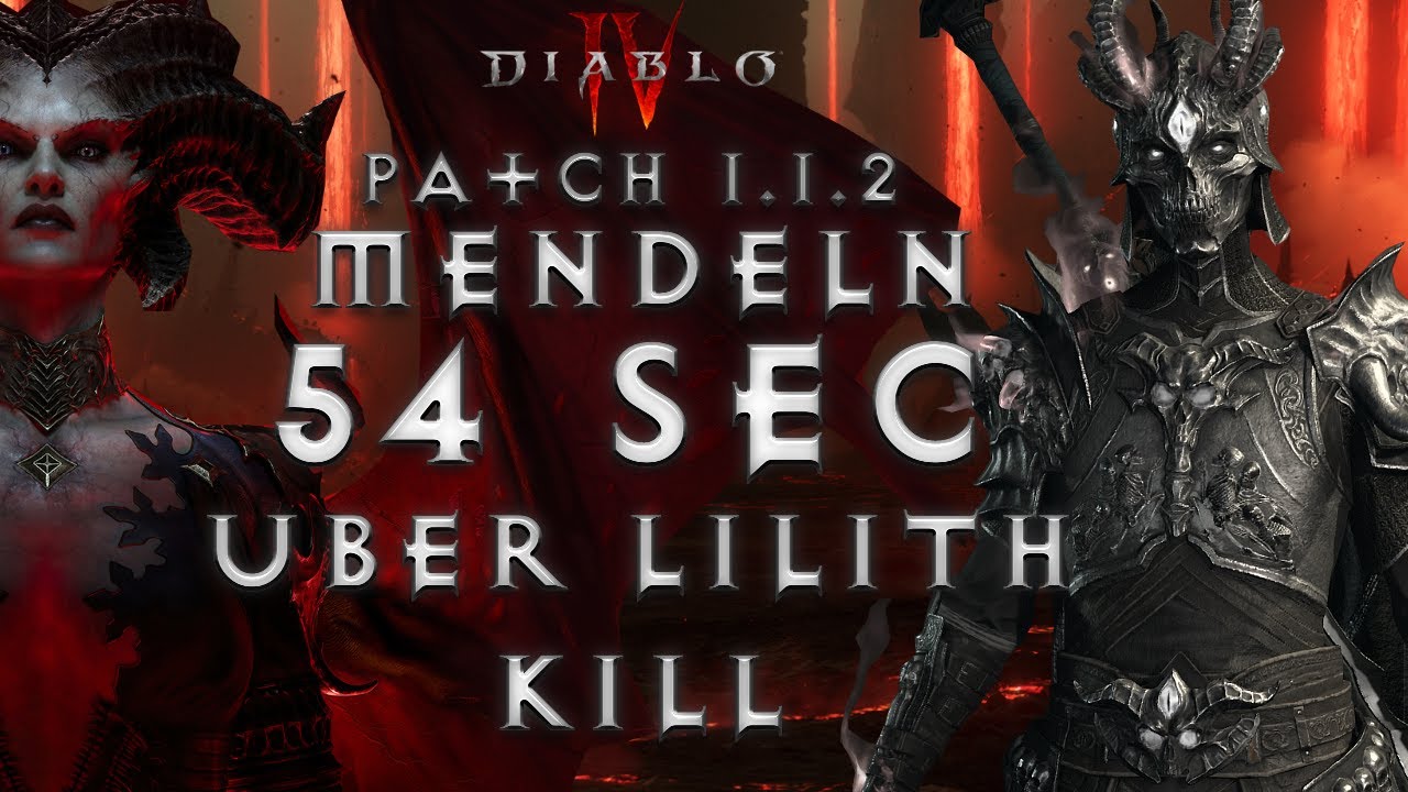 Summon NECRO 54 Sec UBER LILITH KILL | Patch 1.1.2 Diablo 4 Season1 ...