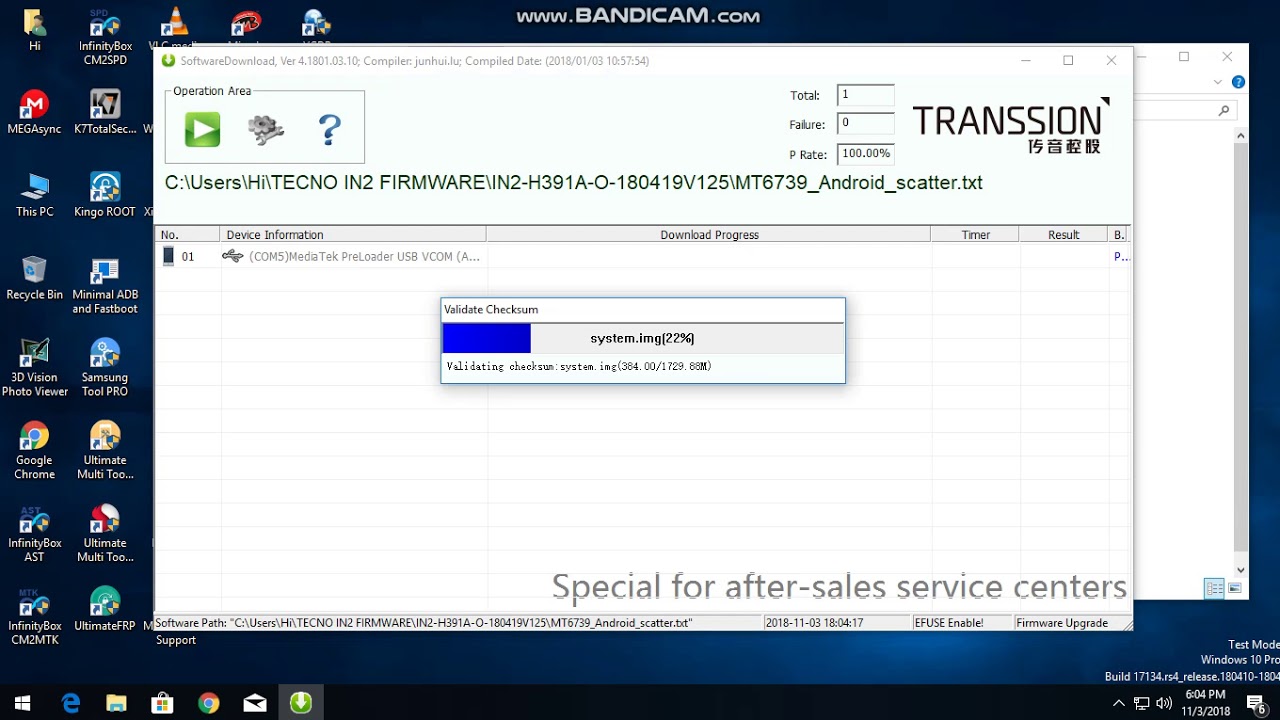 TECNO IN2 FLASHING AND FRP LOCK HANGING - YouTube