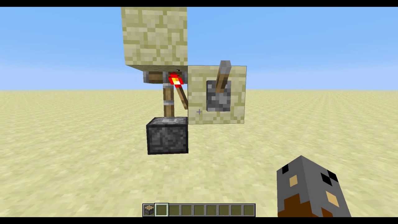Minecraft Tutorial #8 - Simple Double Piston Extender - YouTube
