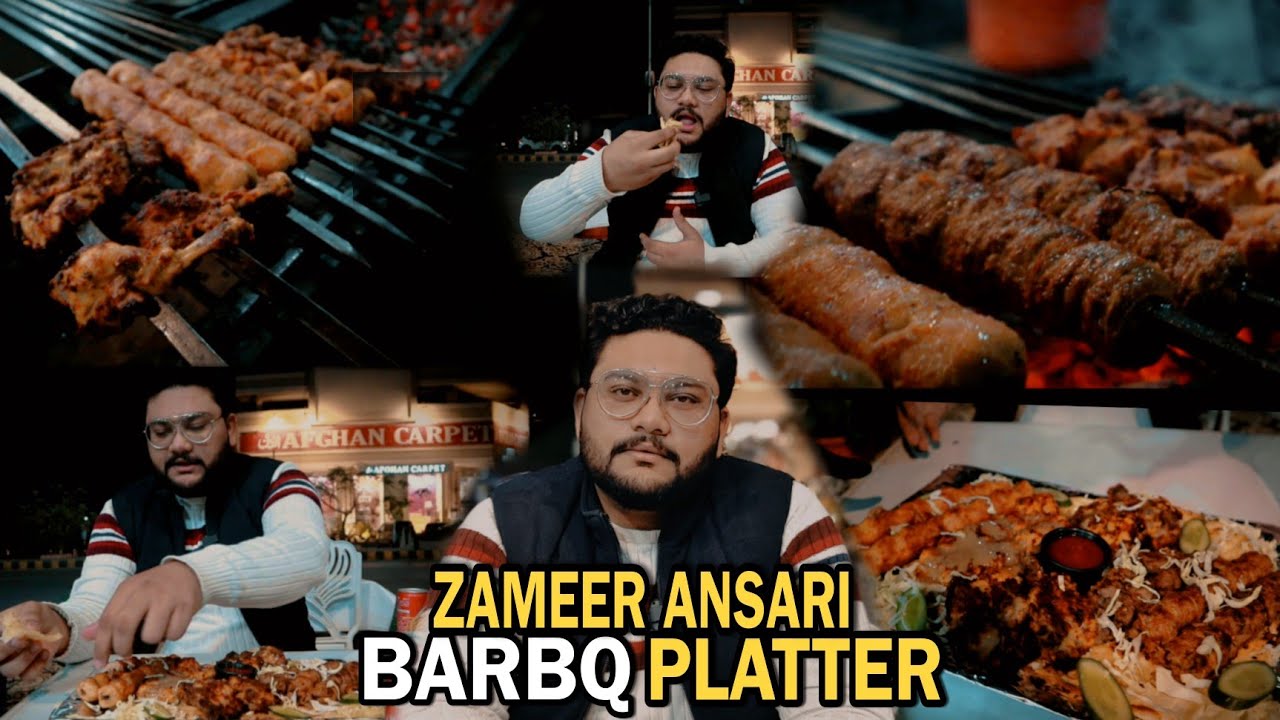 Zameer Ansari restaurant ka BarBQ Platter | Clifton - YouTube