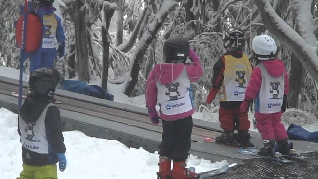 Mt Buller - Boys First Ski School Together - YouTube