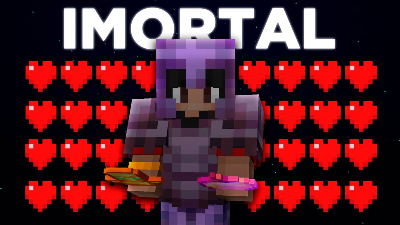 ATIVEI O MODO IMORTAL DO MINECRAFT - YouTube