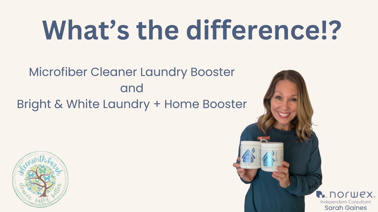 Norwex Microfiber Cleaner Booster and Bright & White Laundry + Home ...