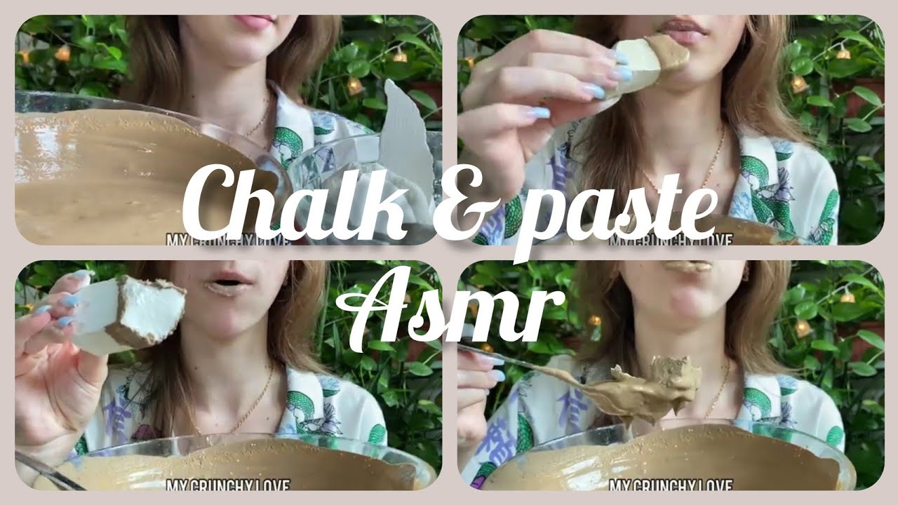 CHALK WITH PASTE/ CHALK ASMR - YouTube