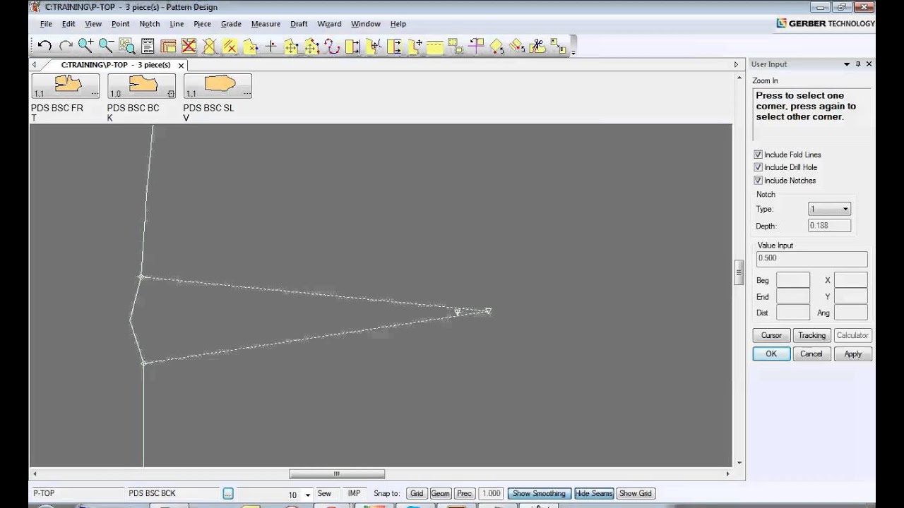 Pattern Design Tip of the Day - Drill Holes on Folded Darts - YouTube