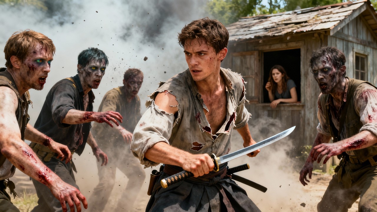 【FULL】The man fights the zombies 🧟‍♂️ alone to protect a bitten woman ...
