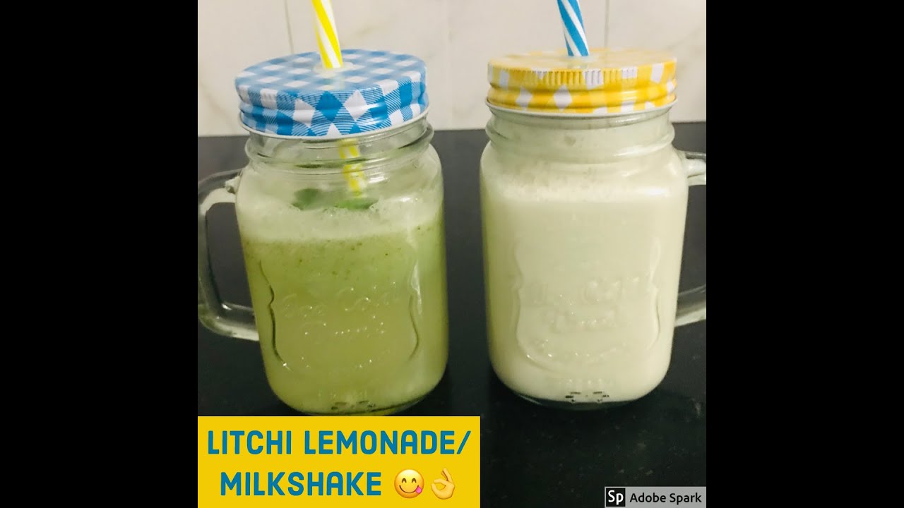 Litchi Lemonade/Litchi Milkshake😋🥛 - YouTube