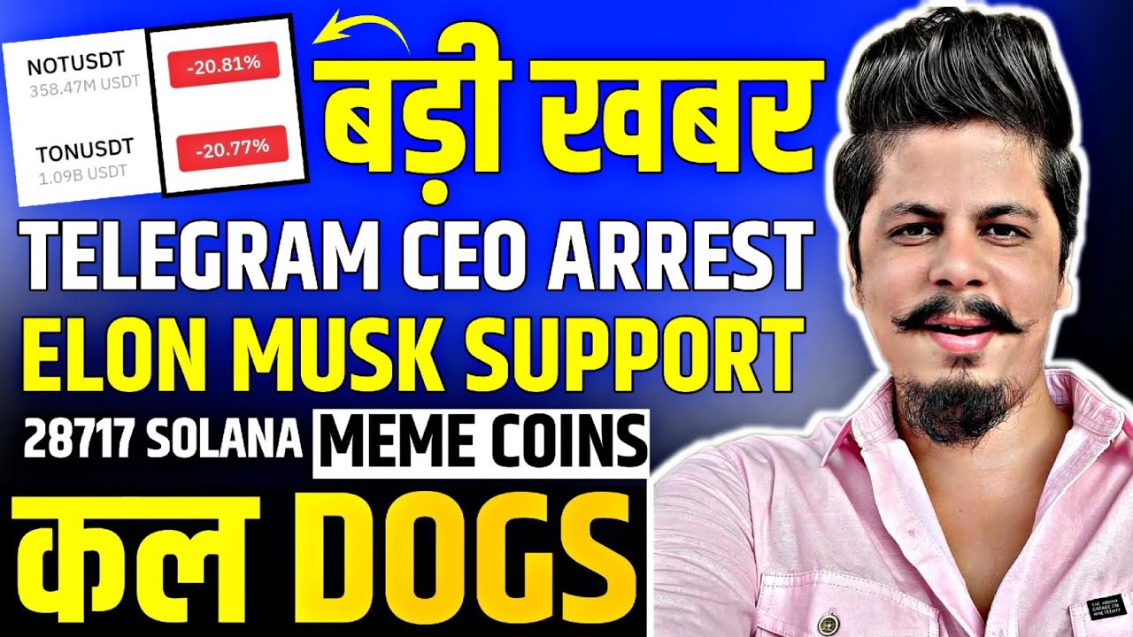 Meme Coins | Telegram Ceo Arrest & 20 Years Prison | Ton & Not Coin ...