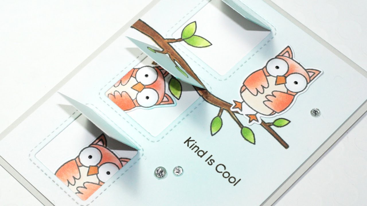 Creating a Card with Peek-a-Boo Windows - YouTube