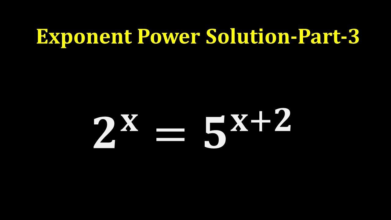 Exponent Math Solution, Part-3 #maths #education #learning - YouTube