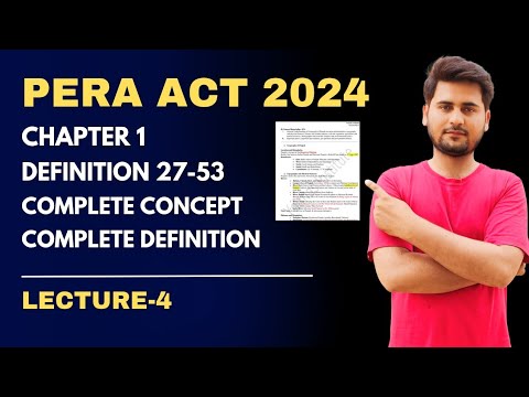 PERA Act 2024 | Lec-4 | Punjab Enforcement and Regulatory Authority Act ...