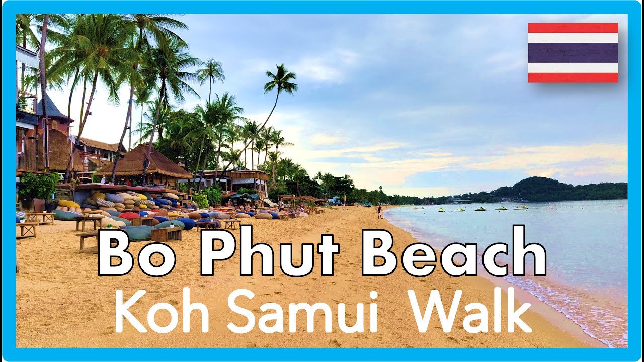 Koh Samui Walking Tour 🇹🇭 Bo Phut Beach 🧸 Koh Samui, Thailand in 4K # ...