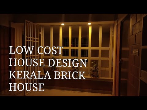 interlocking brick house|Night view|Low cost house design|Interlocking ...