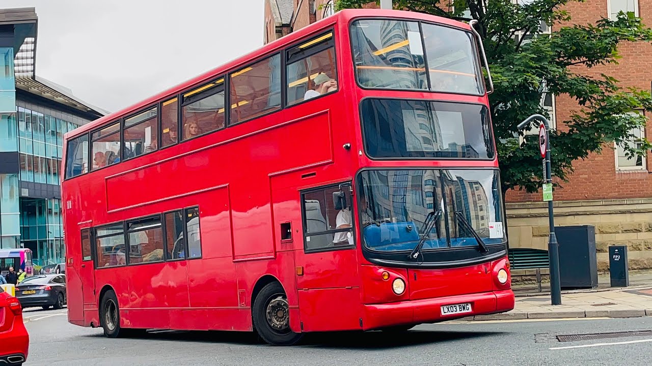 Red Bus LX03BWG On On Leeds Festival Shuttle Service - YouTube