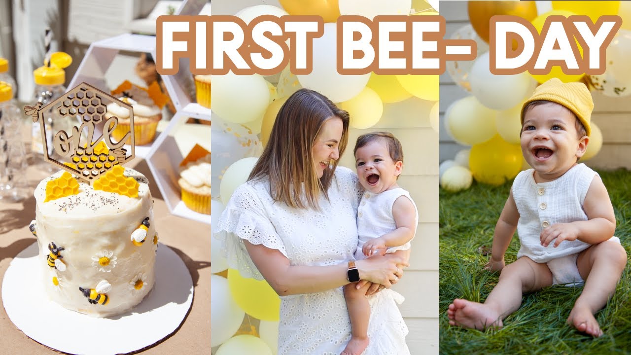 ROWAN'S 1ST BEE DAY | Honey Bee First Birthday Party - YouTube