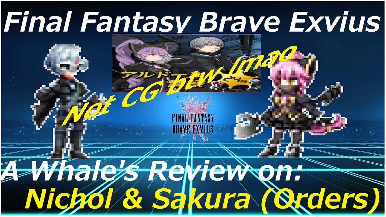 A Whale's Review on: Sakura & Nichol (Orders Version) Final Fantasy ...
