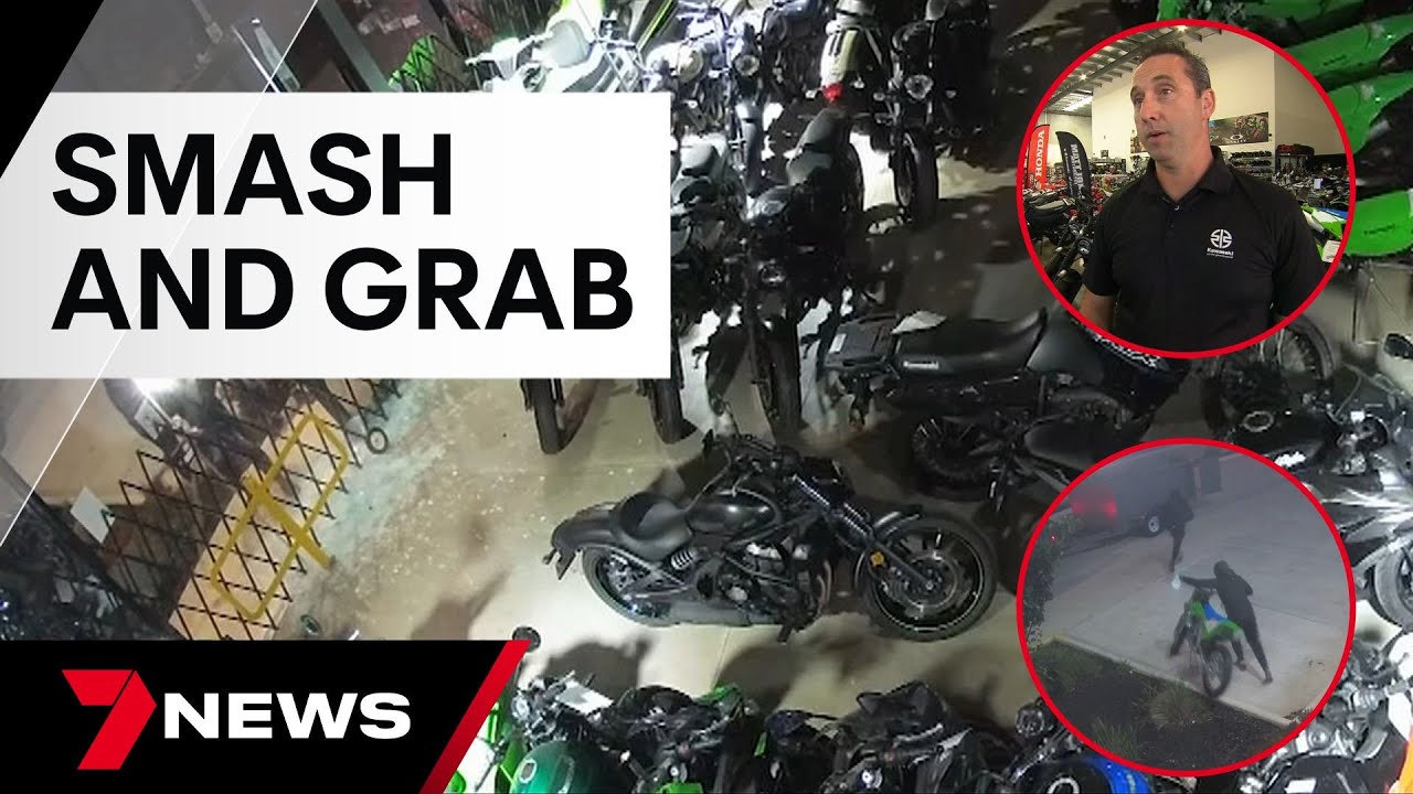 A gang of thieves use power tools to raid a Melton motorcycle store | 7 ...