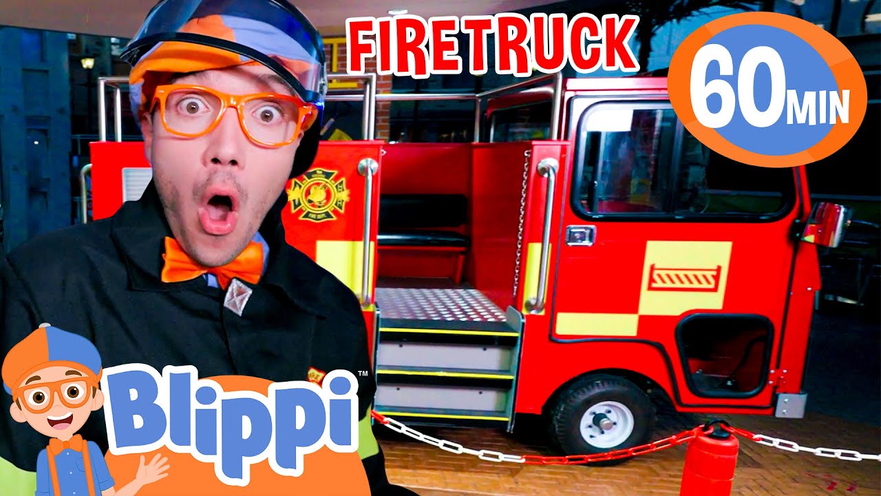 Blippi Firetruck Indoor Playground Learning and More! | Fun Play ...