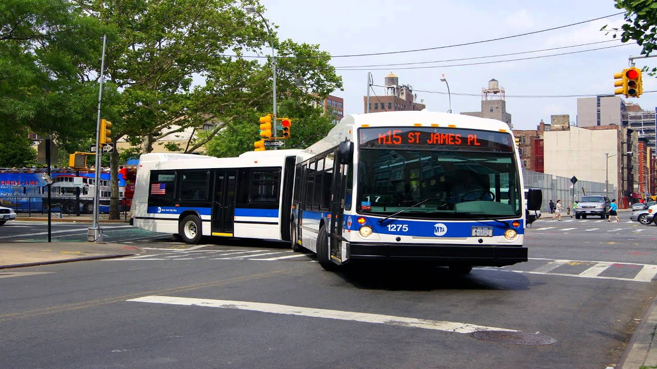MTA New York City Bus 2010 NovaBus LFS Articulated 1287 [ Audio ...