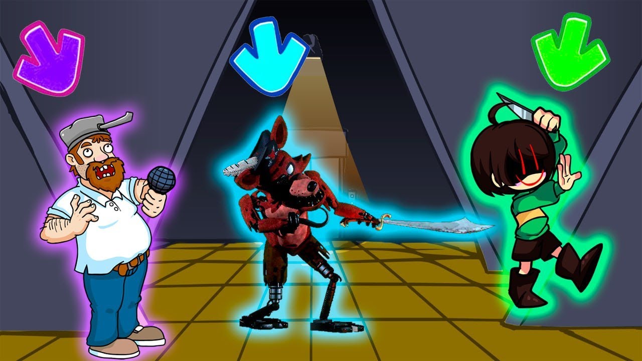 FNF Character Test | Gameplay VS Playground | Skeleton Bros |Foxy Daddy ...