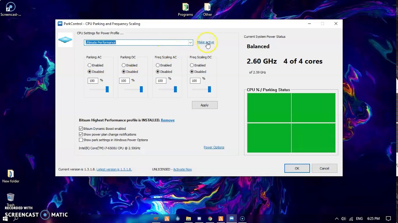 ParkControl Game mode tutorial - low gpu usage fix - YouTube