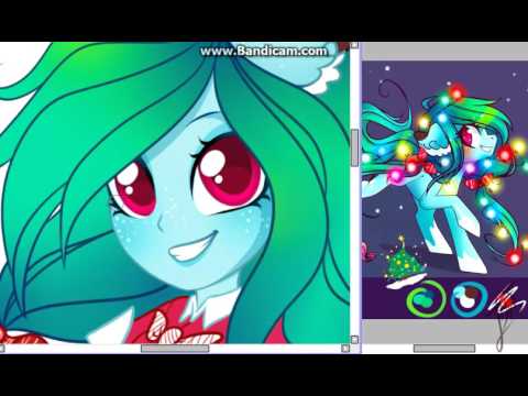 MLP EG - ChristmasTree OC (Speedpaint) - YouTube