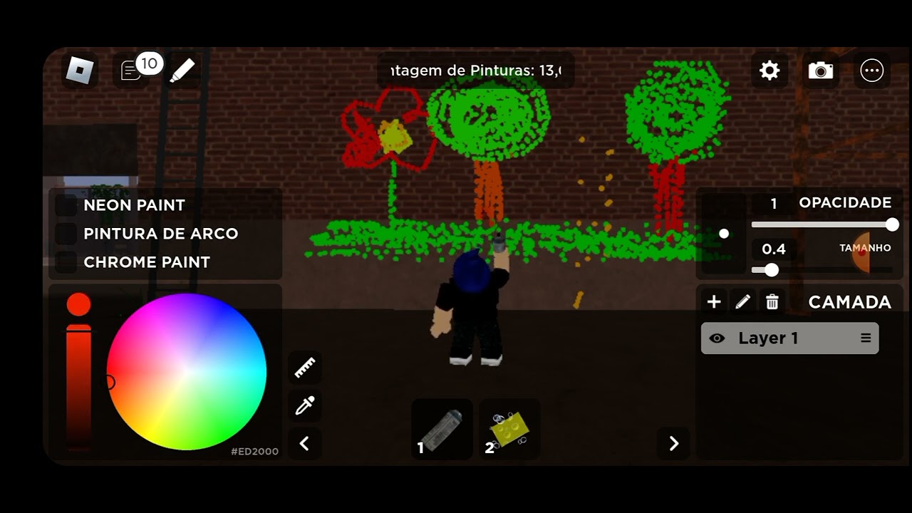 Fazendo desenhos de grafite no Roblox (Color Paint) - YouTube