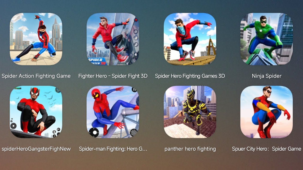 Spider Action Fighting,Fighter Hero,Spider Hero Fighting,Ninja Spider ...