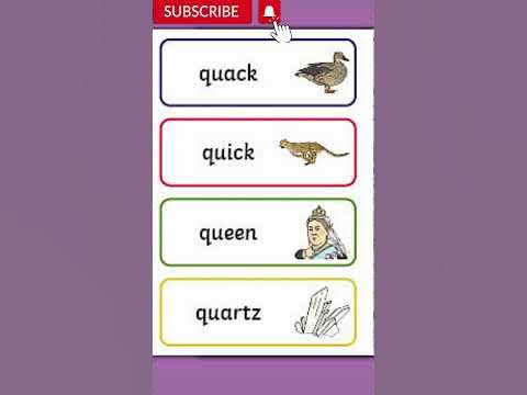 Digraph qu | qu sound | Jolly phonics - YouTube
